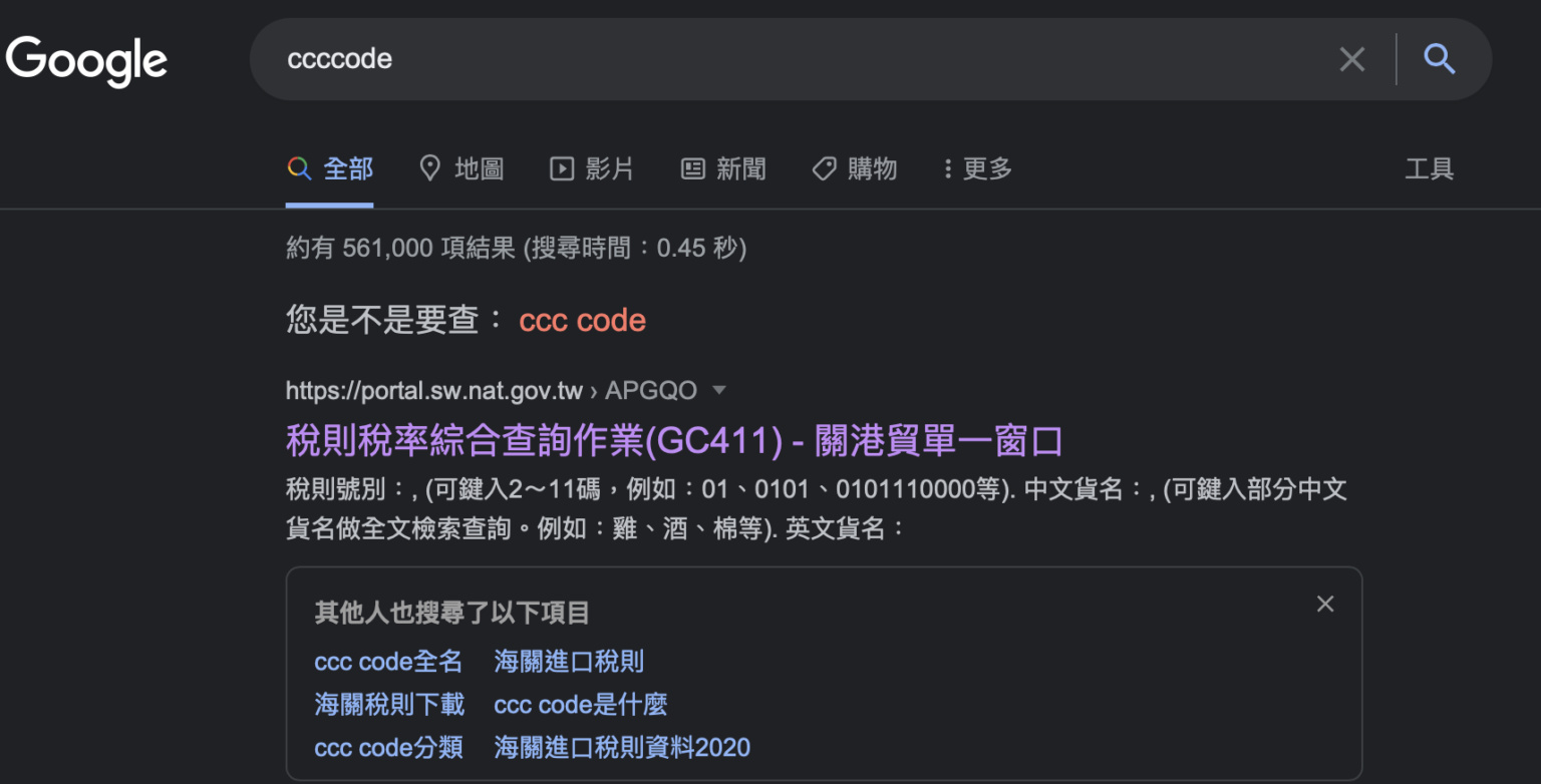 該如何查詢進口貨物稅則稅率？|談稅則CCC code - 小貓咪海運